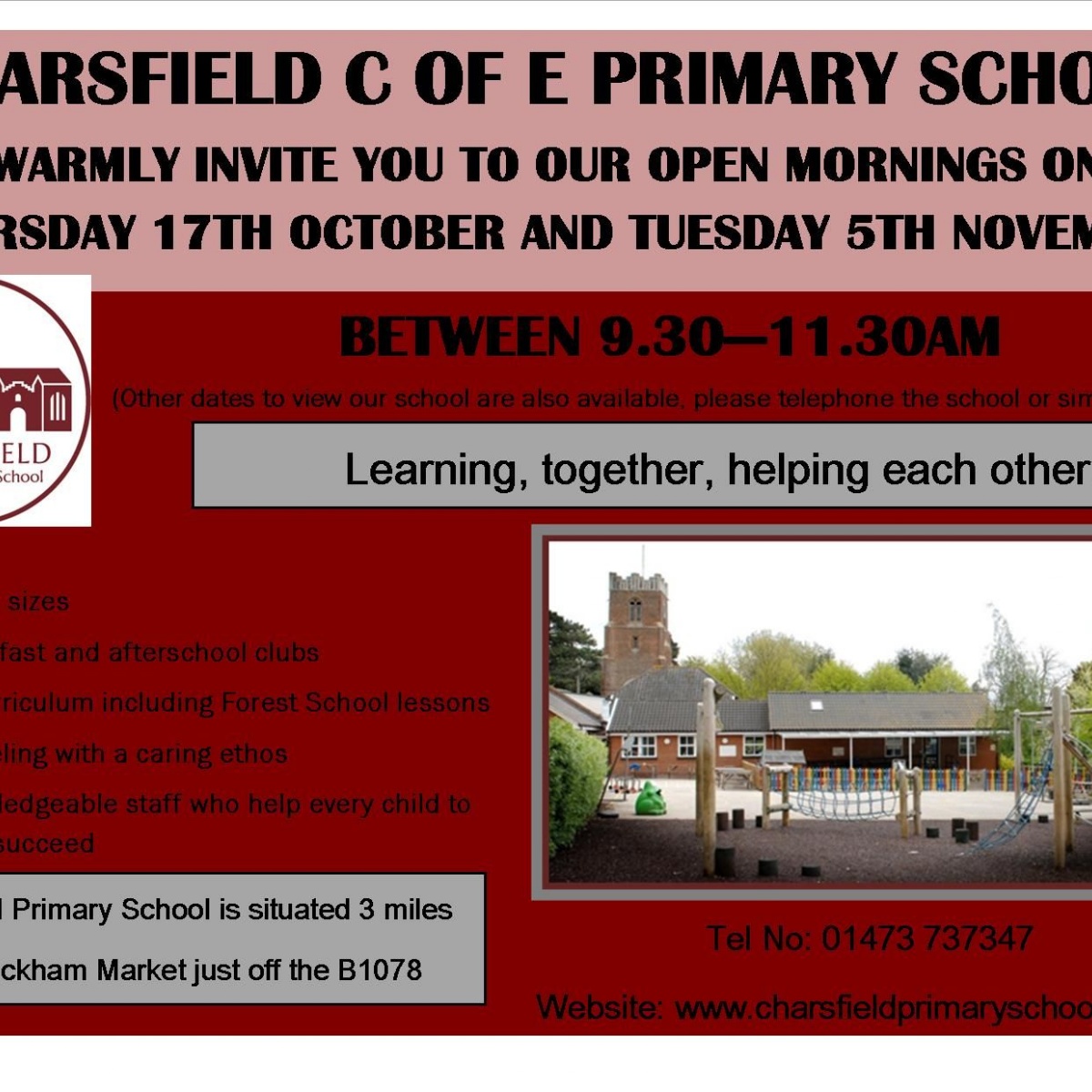 Open Morning Invite - Charsfield C of E Primary School